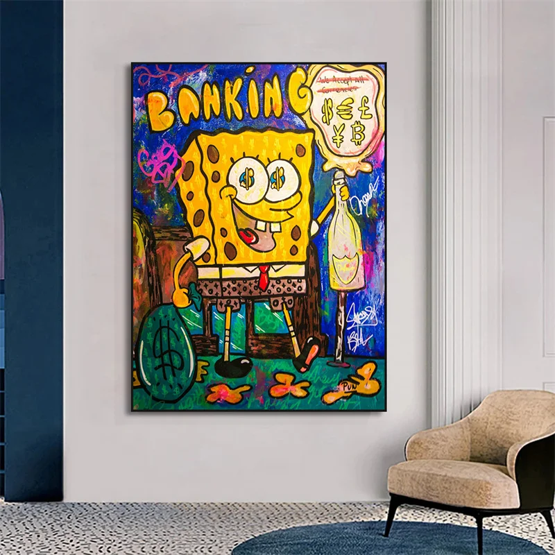 Detailed Spongebob Paintings
