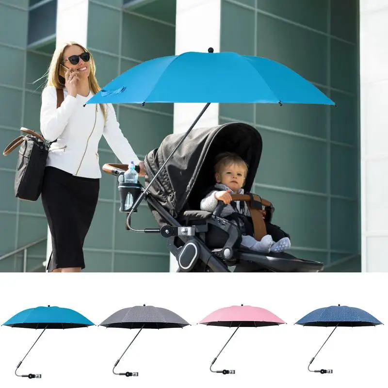 Baby-Stroller-Umbrella-Parasol-Adjustable-Waterproof-Extra-Large360 ...