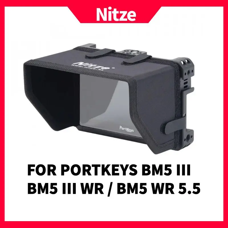 Nitze-Aluminum-MONITOR-CAGE-JTP2-BM5-WITH-SUNHOOD-FOR-PORTKEYS-BM5-III ...