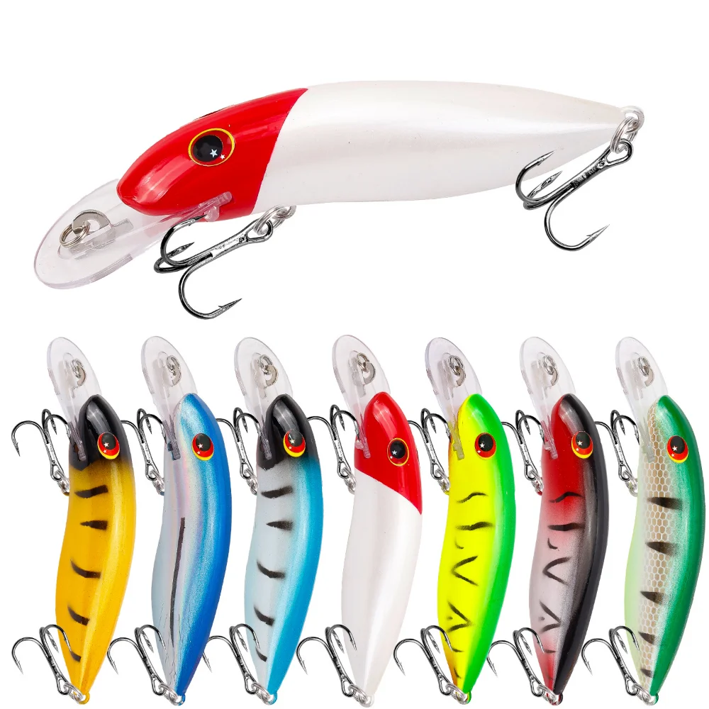 10 Pcs Crankbaits Minnow Fishing Lure Bait | Floating Wobbler Minnow ...