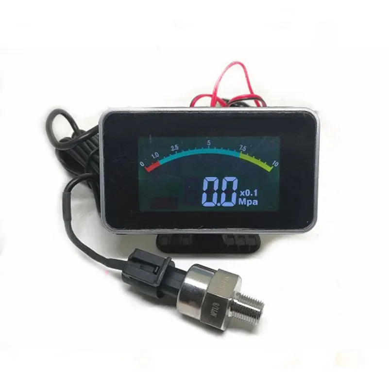 New 12v/24v Truck Car Oil Pressure Gauge Engine Oil Pressure Meter Volt ...