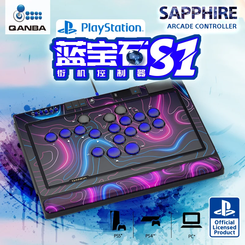 QANBA Sapphire S1 joystick arcade de tecla completa Cherry switch ...