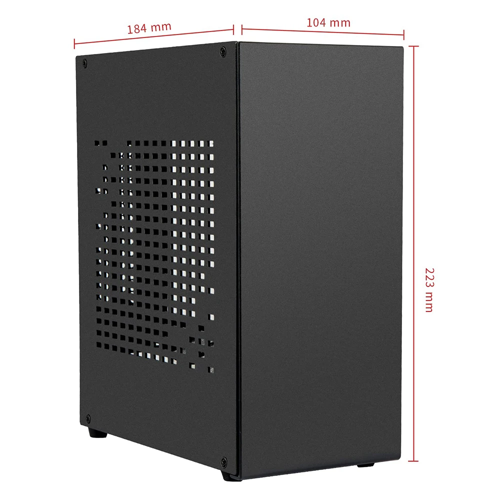 Aluminum HTPC Mini ITX PC Case with PCIE 3.0 Cable Mini ITX Chassis ...