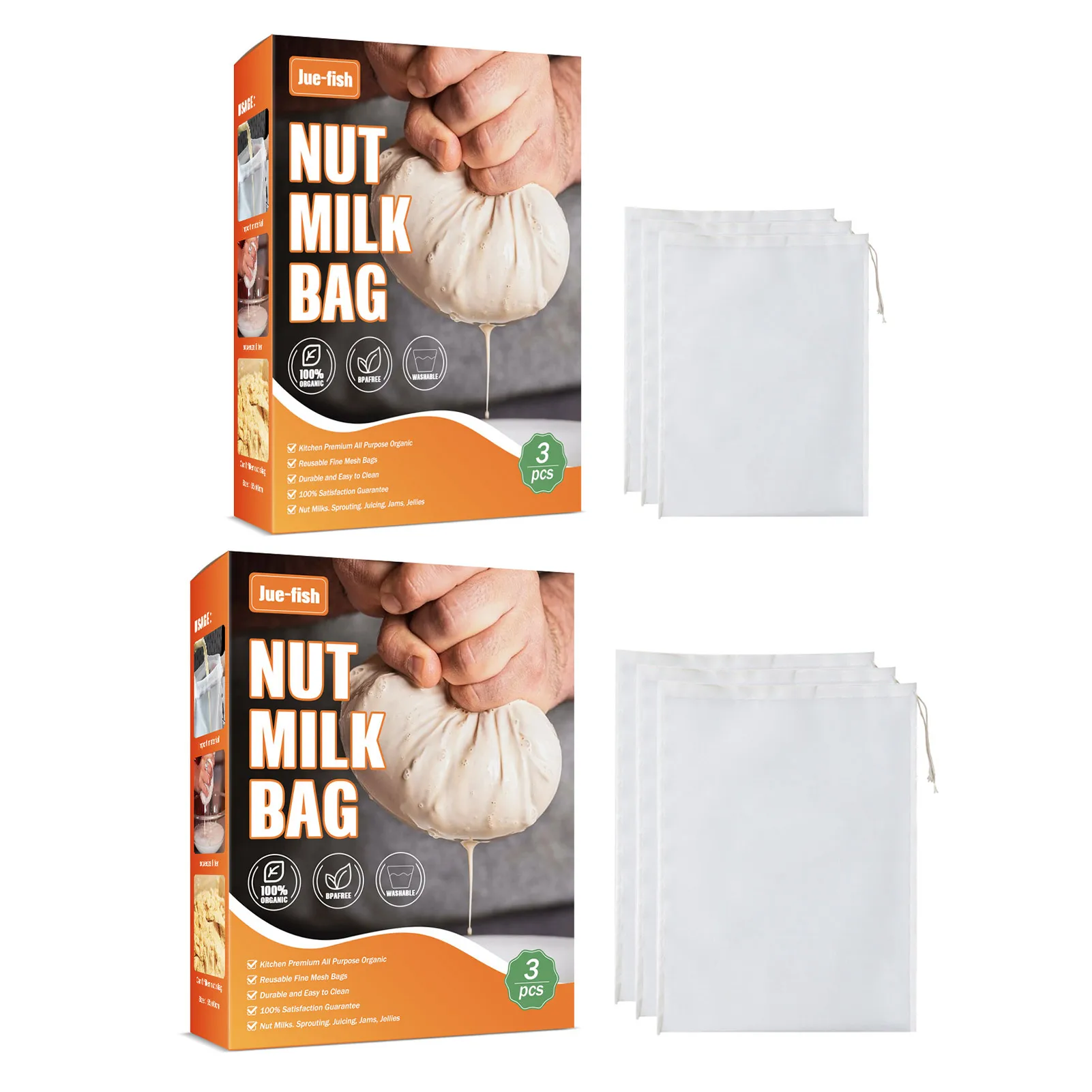 Yogurt-Strainer-Cheese-Clothes-For-Straining-Reusable-Nut-Milk-Bag-With ...