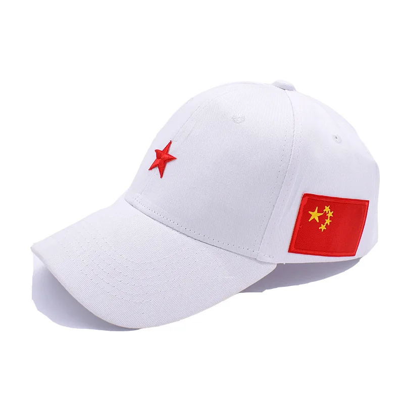 59-64cm-63-70cm-Red-Star-China-Flag-Embroidered-Baseball-Cap-Men-Women ...