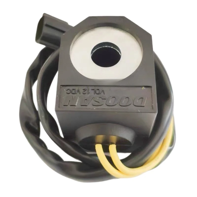Solenoid Valve Coil 24V 12V for Daewoo Doosan DH220-5 DH215-7 DH235 ...