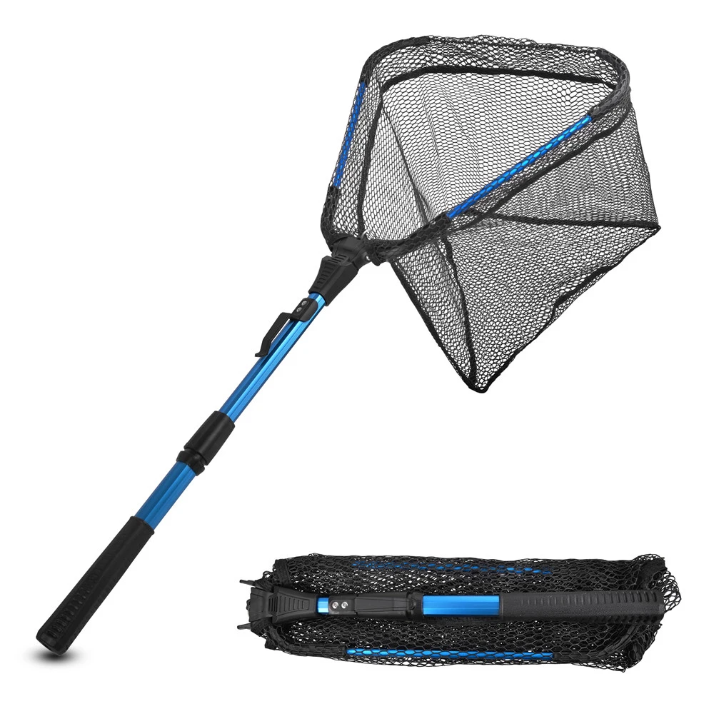 Portable-Folding-Landing-Net-Fishing-Hand-Nets-79-91CM-Saltwater ...