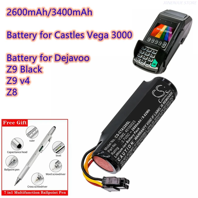 Payment Terminal Battery Ip604355-2p For Castles , 43% OFF