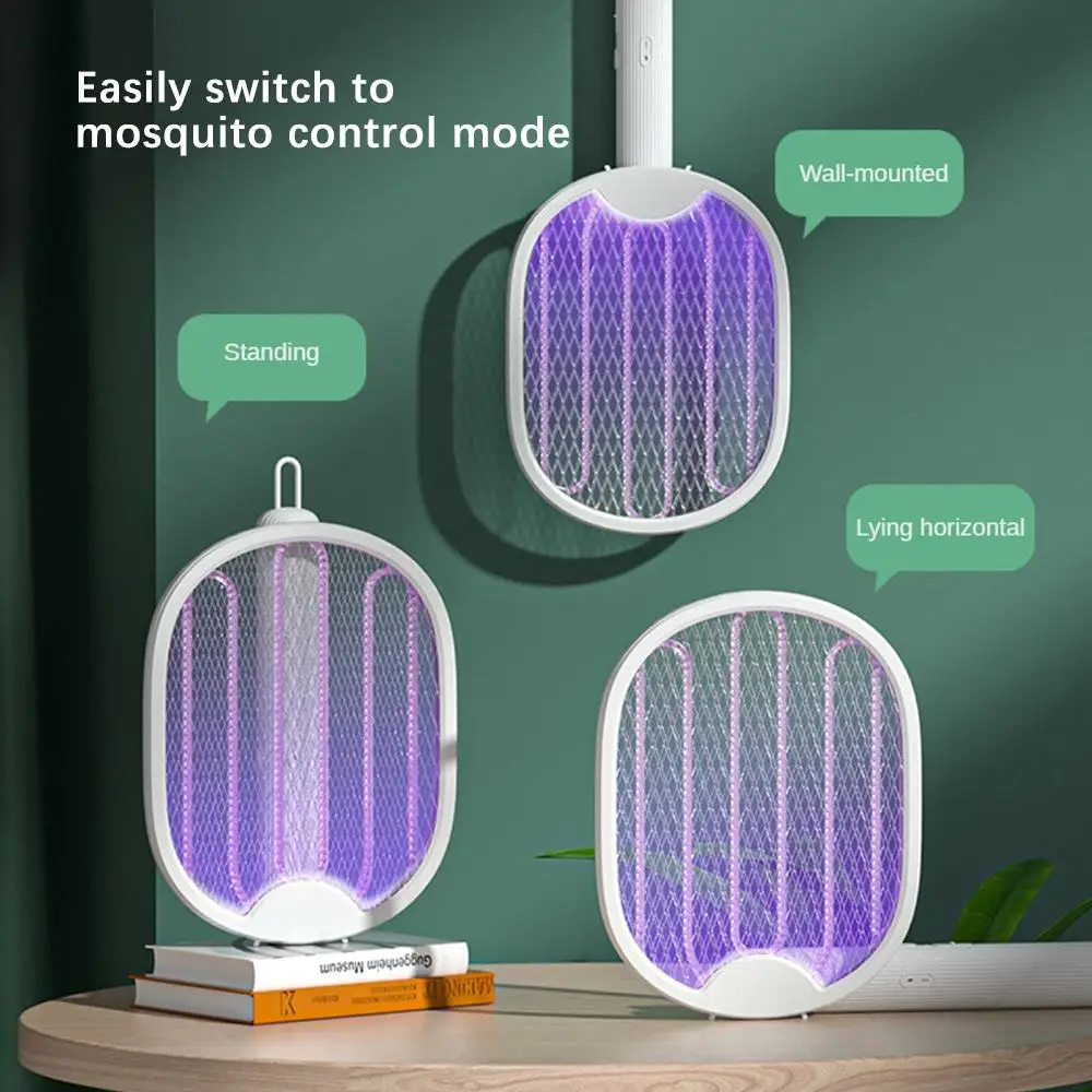 2-In-1-Electric-Mosquito-Racket-Foldable-USB-Rechargeable-UV-Mosquito ...