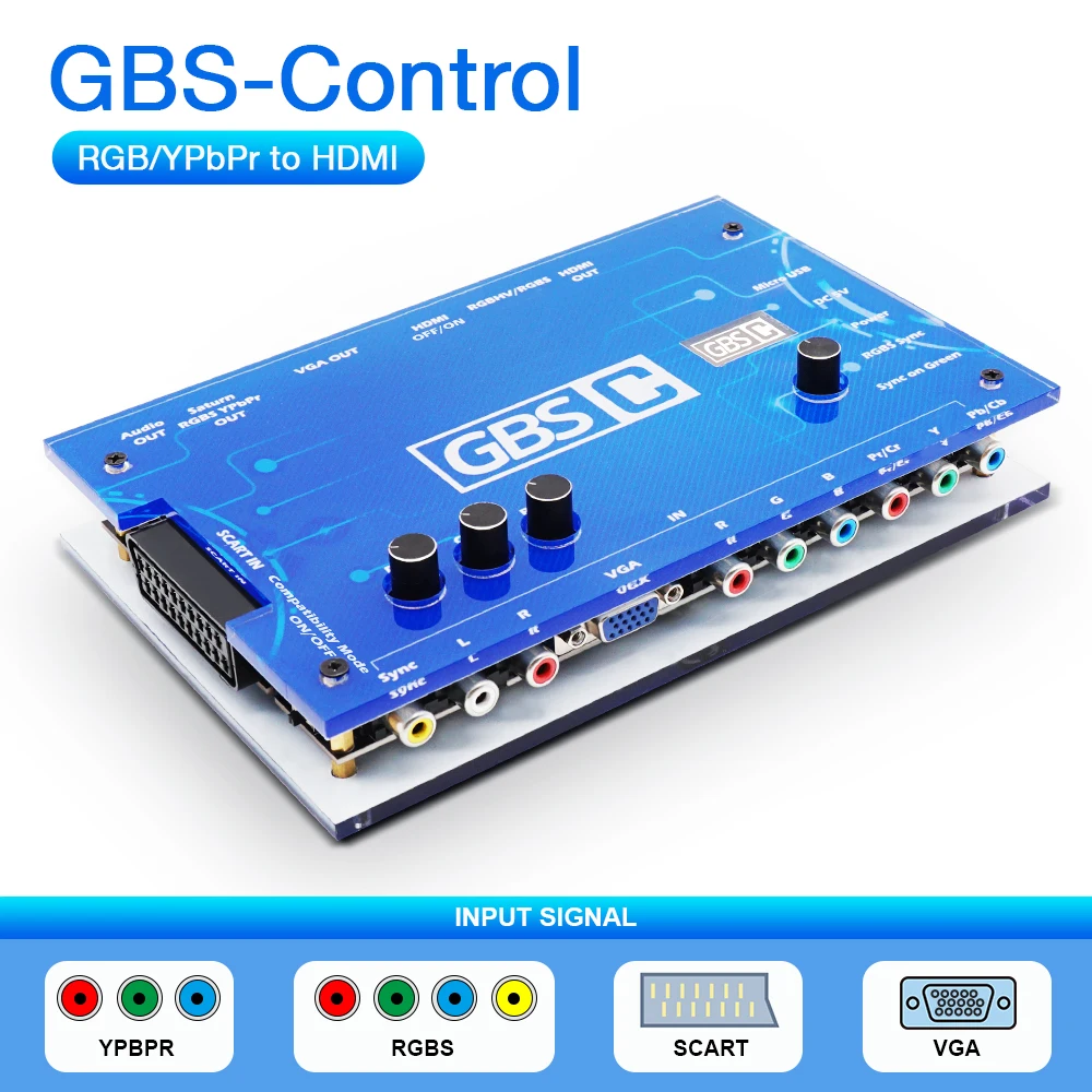 Convertidor de vídeo GBS Control GBSC RGBS VGA Scart Ypbpr señal a VGA ...