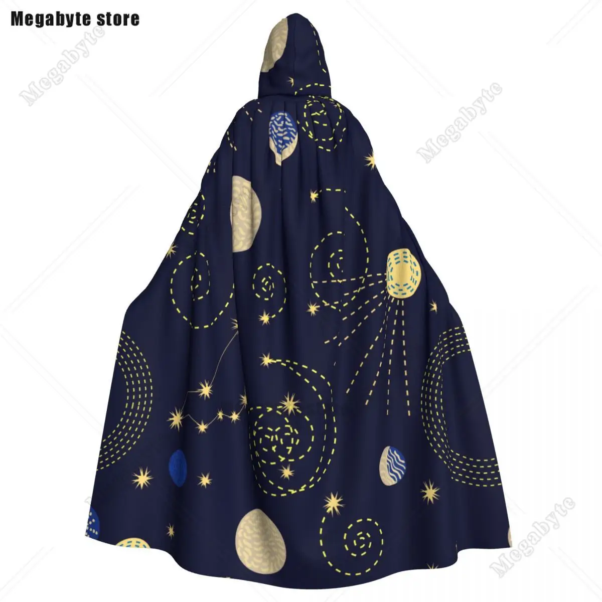 Cosplay Medieval Costumes Zodiac Sky Constellations Hooded Cloak Capes ...