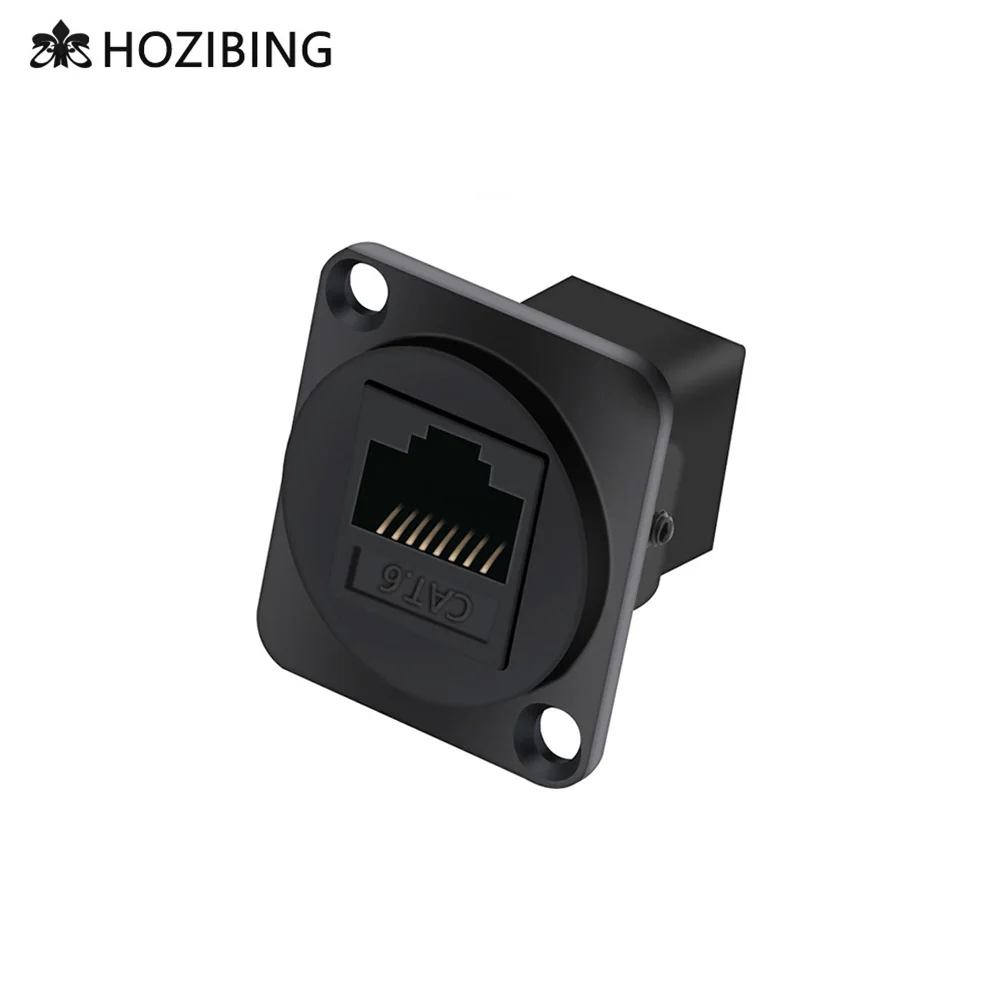 1pc-RJ45-CAT6-Ethernet-Network-Port-8P8C-D-Type-Panel-Mount-Female ...