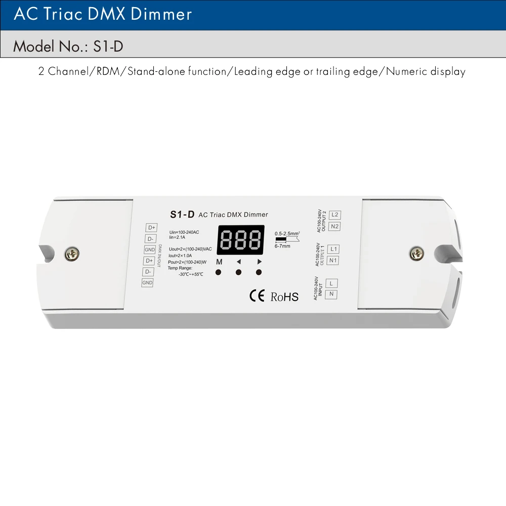 AC100V-240V-240W-2-Channel-2CH-Triac-DMX-LED-Dimmer-Dual-channel-output ...