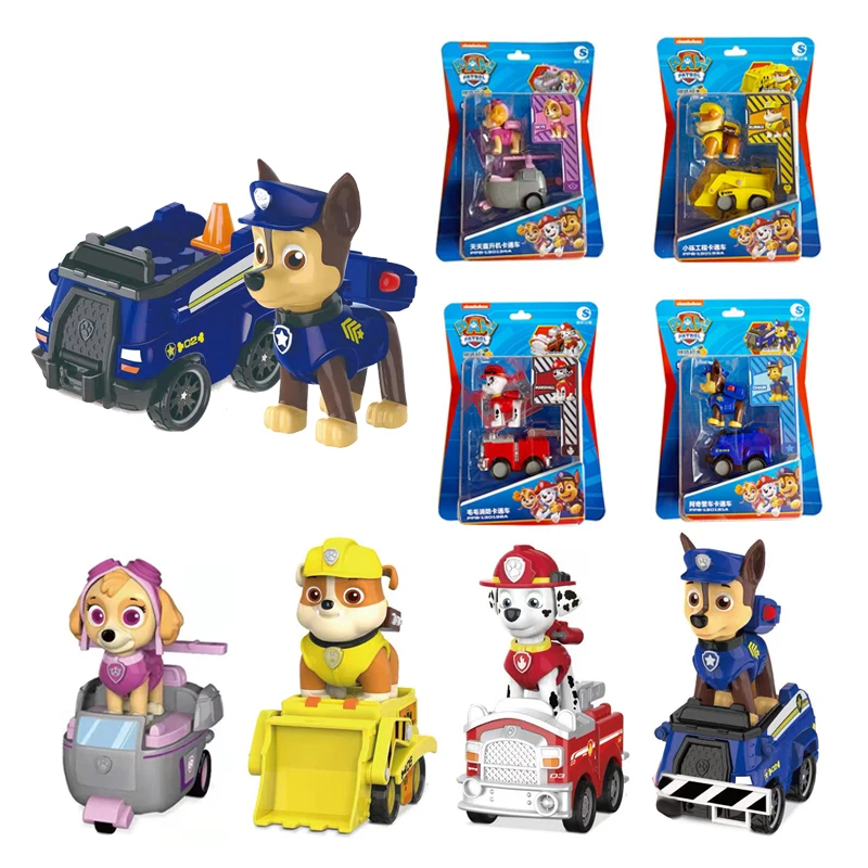 Genuine-Paw-Patrol-Building-Blocks-Vehicle-Chase-Skye-Marshall-Pull ...