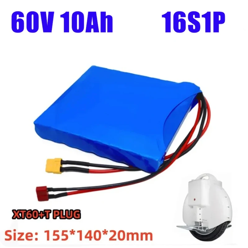 Rechargeable-Batteries-10Ah-60V-18650-16S1P-Lithium-Pack-6000mAh-with ...