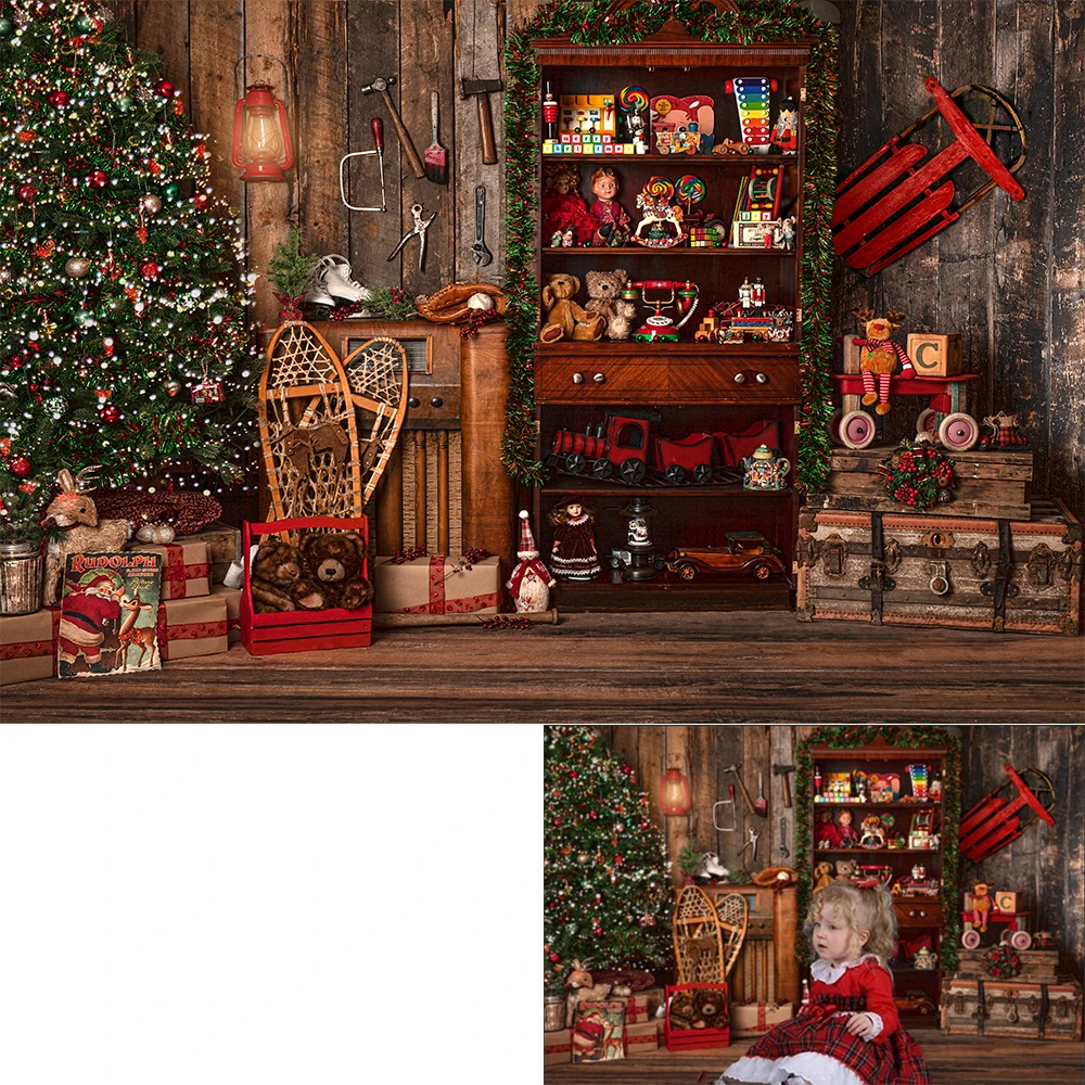 Santas Workshop Backdrop