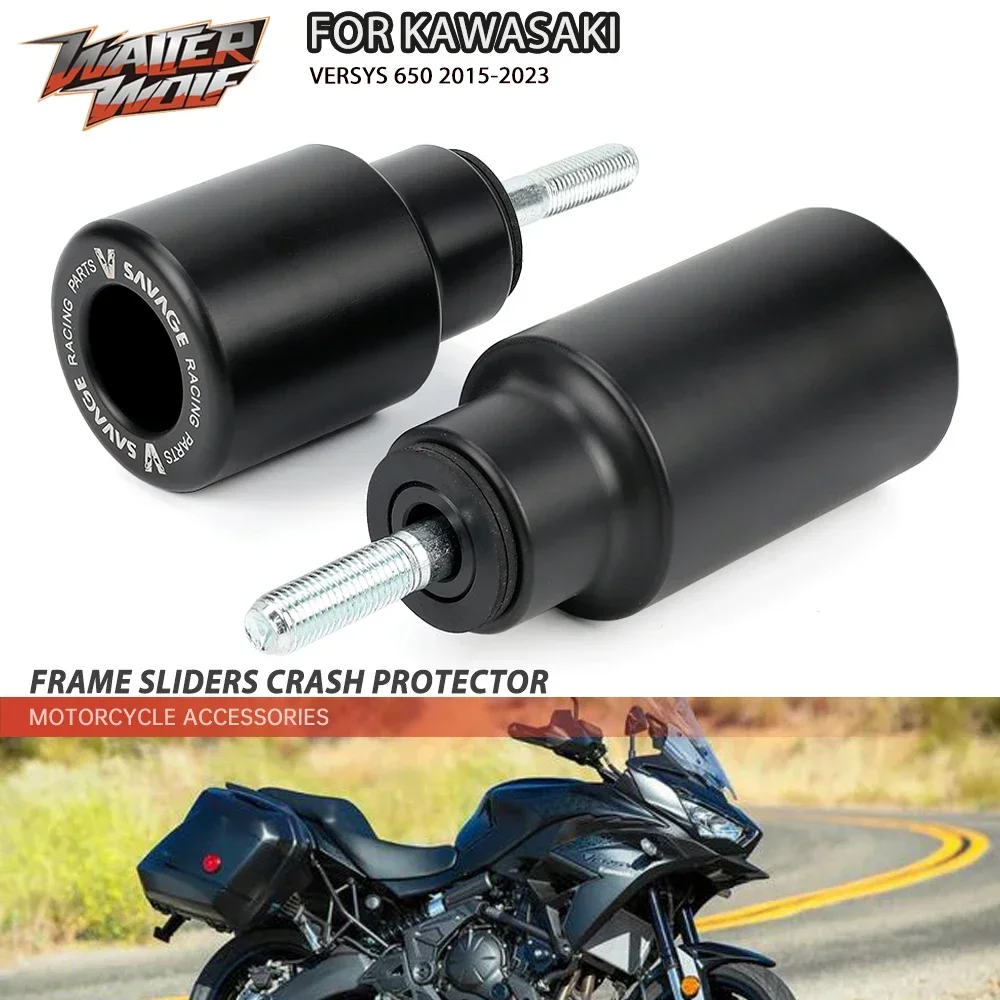 Motorcycle Frame Sliders Crash Protector For KAWASAKI VERSYS 650 2015 ...