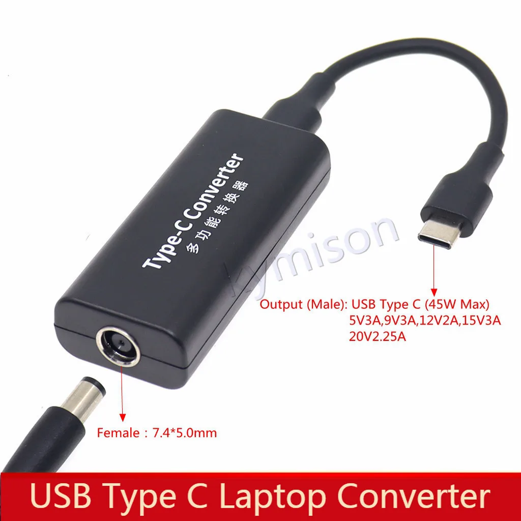 Laptop Power Jack Connector Dc Adapter Charger Converter for Macbook HP ...