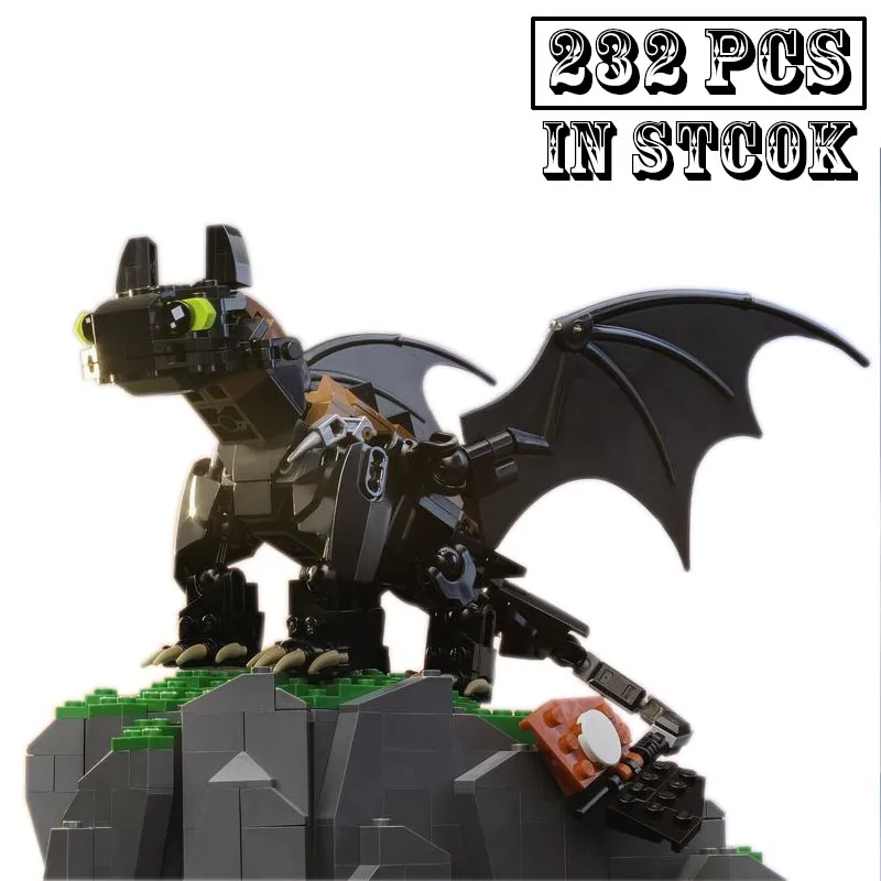 New-232pcs-Toothless-Night-Furied-Dragon-Building-Block-MOC-23064 ...
