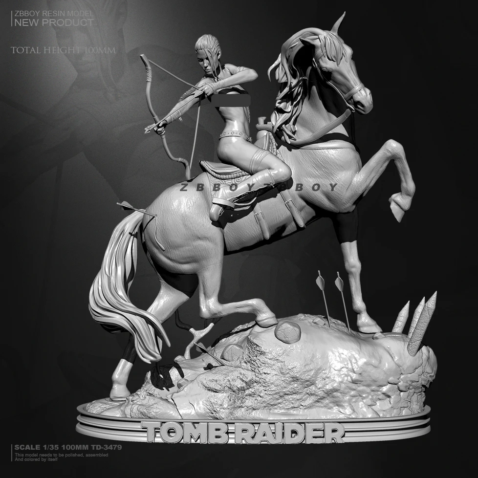 1-35-Resin-model-kits-figure-beauty-colorless-and-self-assembled ...