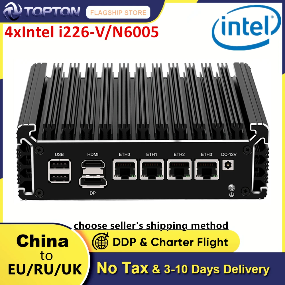 2.5g Soft Mini Router Celeron N5105 Quad Core 2*ddr4 Nvme Ssd 4 Intel ...