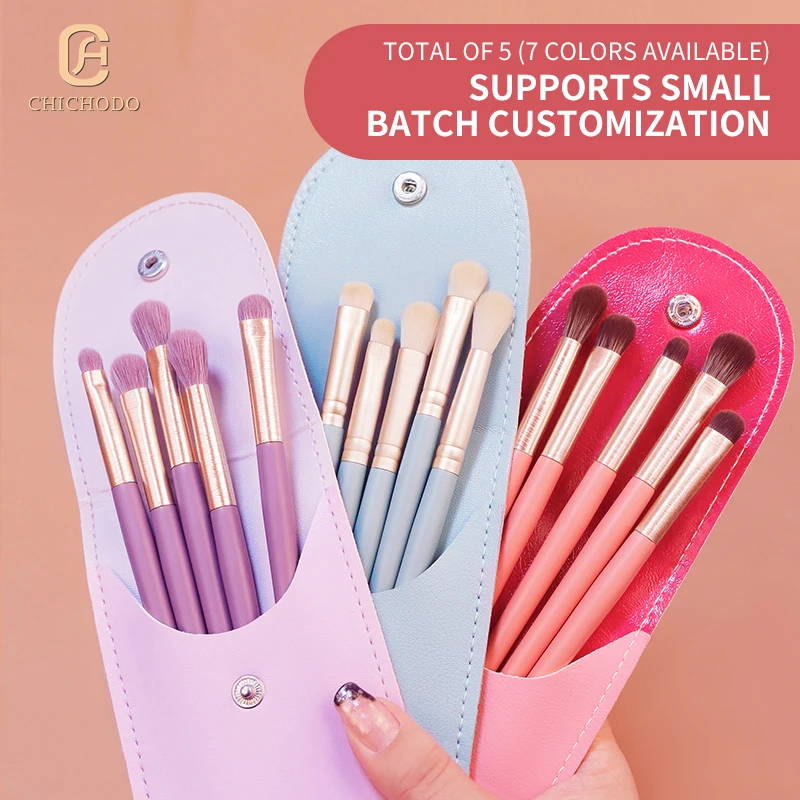 CHICHODO-5-Pcs-Makeup-Brushes-Set-Kits-Synthetic-Fiber-Eye-Shadow ...