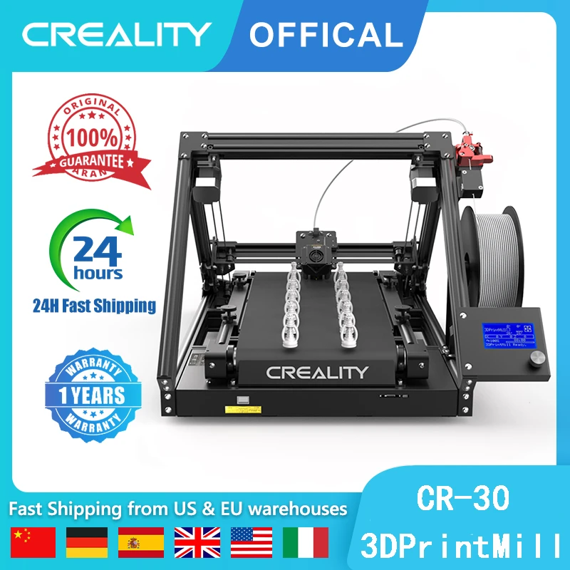 Creality CR 30 3DPrintMill with Infinite Z axis Batch Printing Dual ...