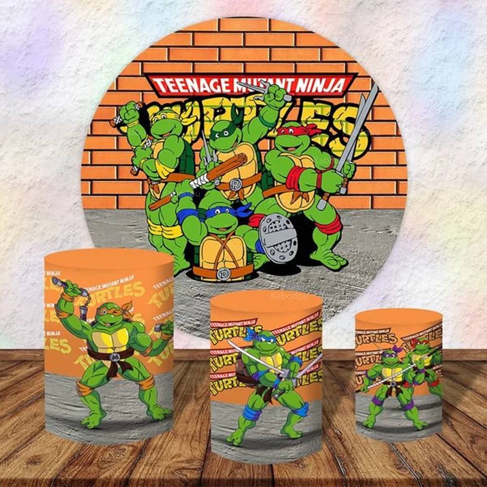 Teenage-Mutant-Ninja-Turtles-Round-Backdrop-Decoration-Boy-Birthday ...