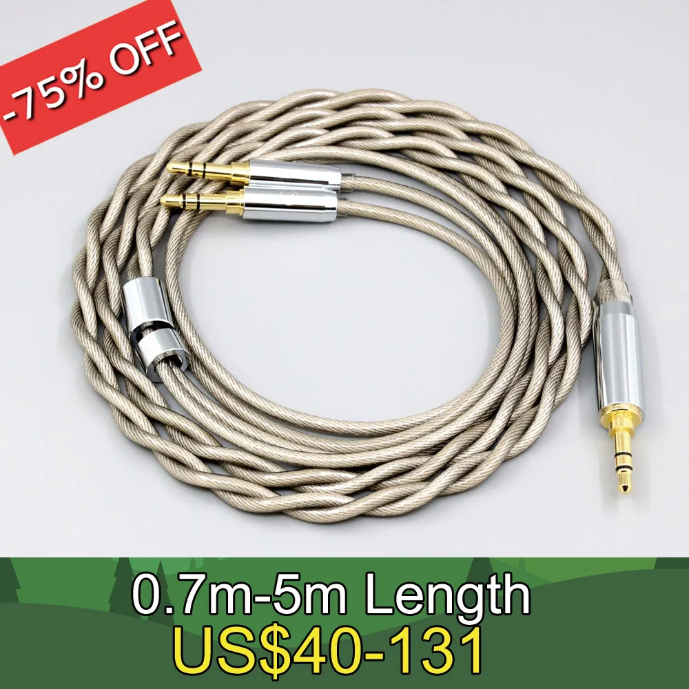 Type6-756-core-7n-Litz-OCC-Silver-Plated-Earphone-Cable-For-Onkyo-A800 ...