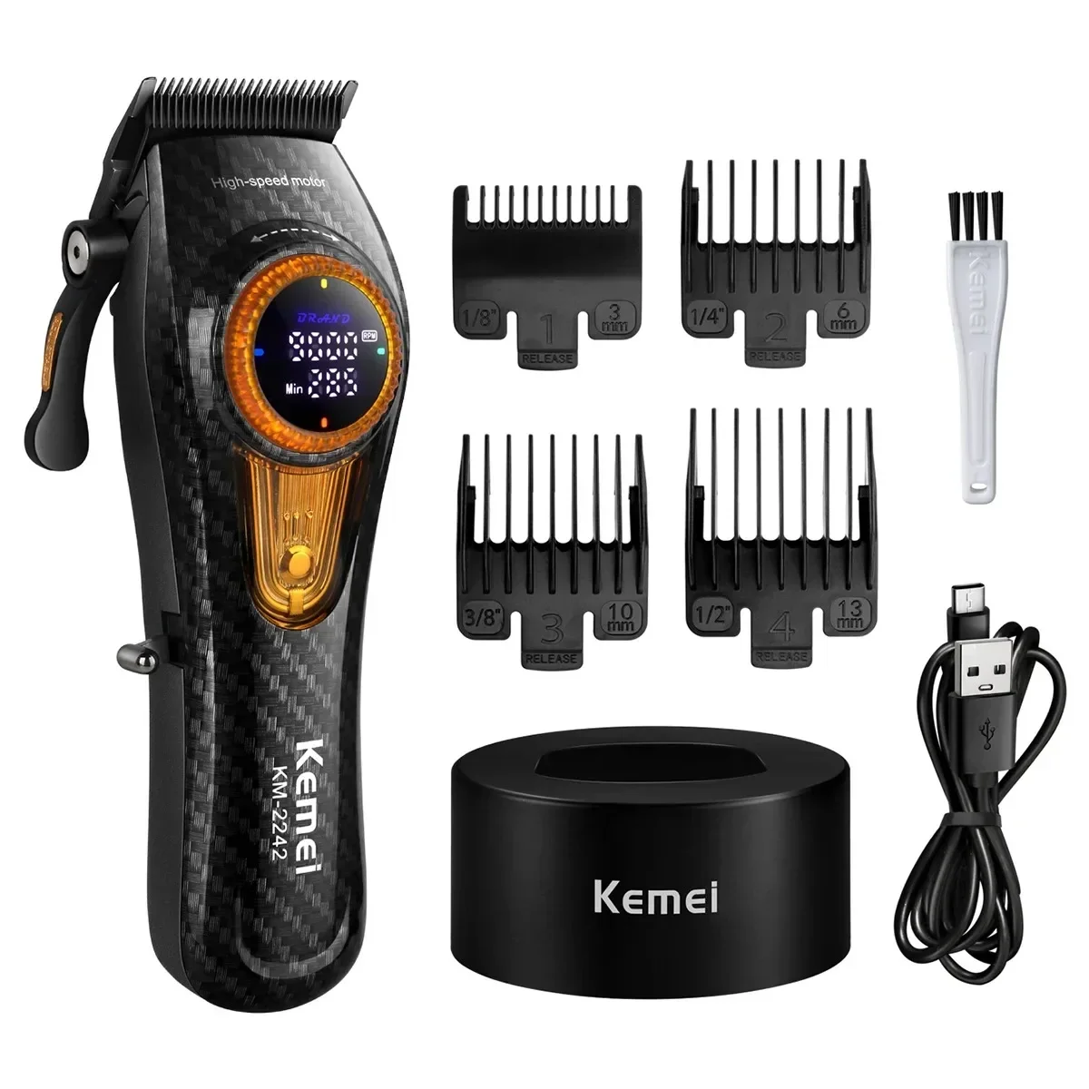 Kemei-Barbeiro-Profissional-Clipper-Cabelo-para-Homens-Aparador-De ...