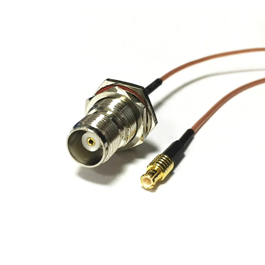 Extensão sem fio modem tnc fêmea para mcx macho em linha reta rf jumper ...
