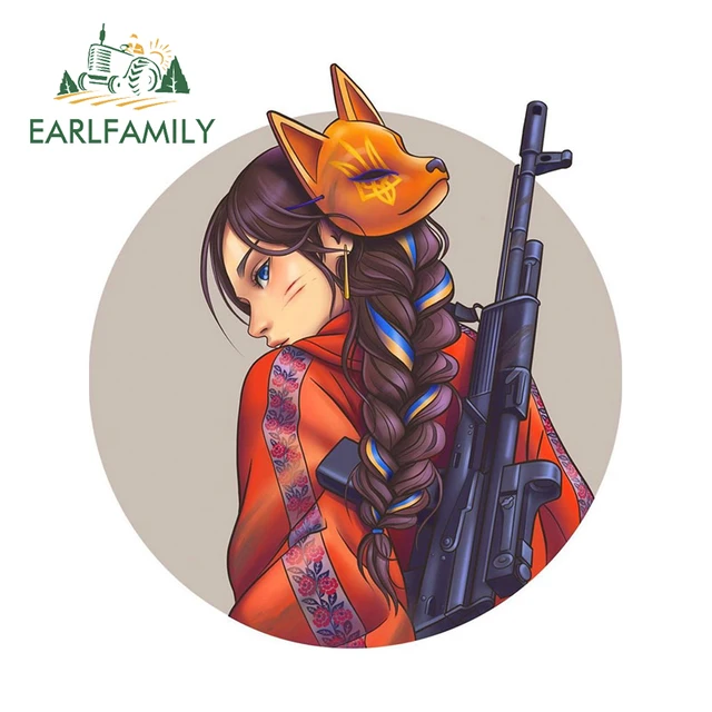 Girls And Gun Stickers