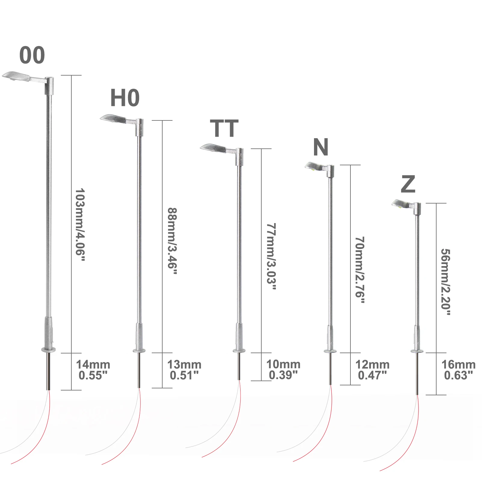 10pcs-Model-Platform-Street-Lights-OO-HO-TT-N-Z-Scale-Lamps-Bright ...