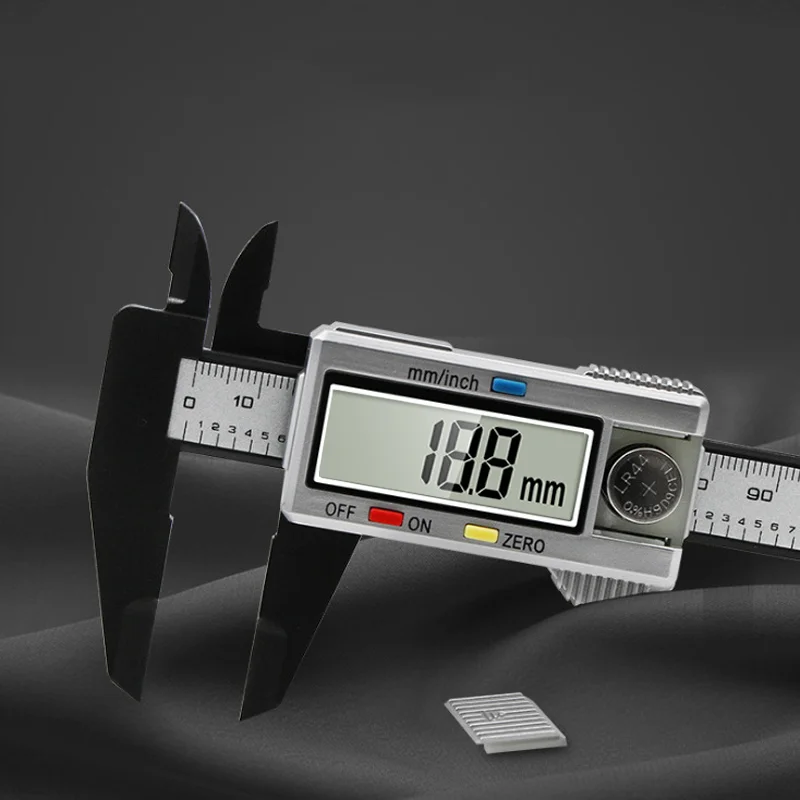 150mm Electronic Digital Caliper Carbon Fiber Dial Vernier Caliper ...