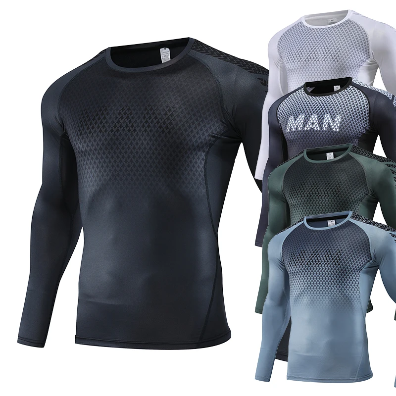 Mens-Sport-Compression-Shirt-Gym-Tight-Sweatshirt-Running-Top-for ...