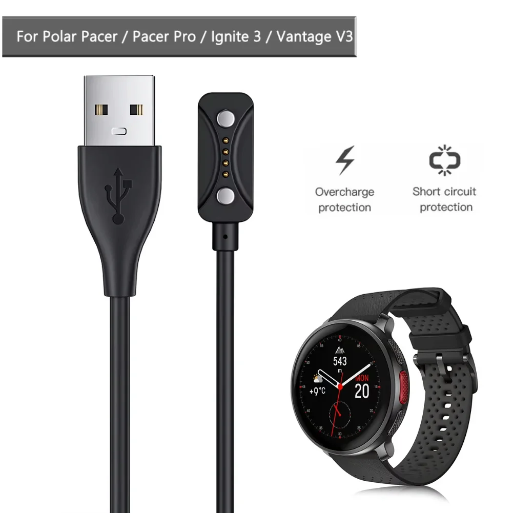 1m Magnetic USB Charging Cable Charger Adapter Replacement Power Charge ...