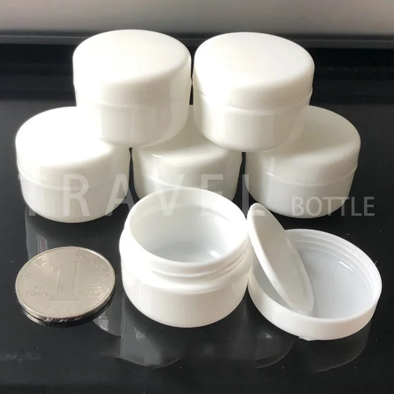10pcs-10g-Plastic-Empty-Makeup-Jar-Pot-Refillable-Sample-Bottles-Travel ...