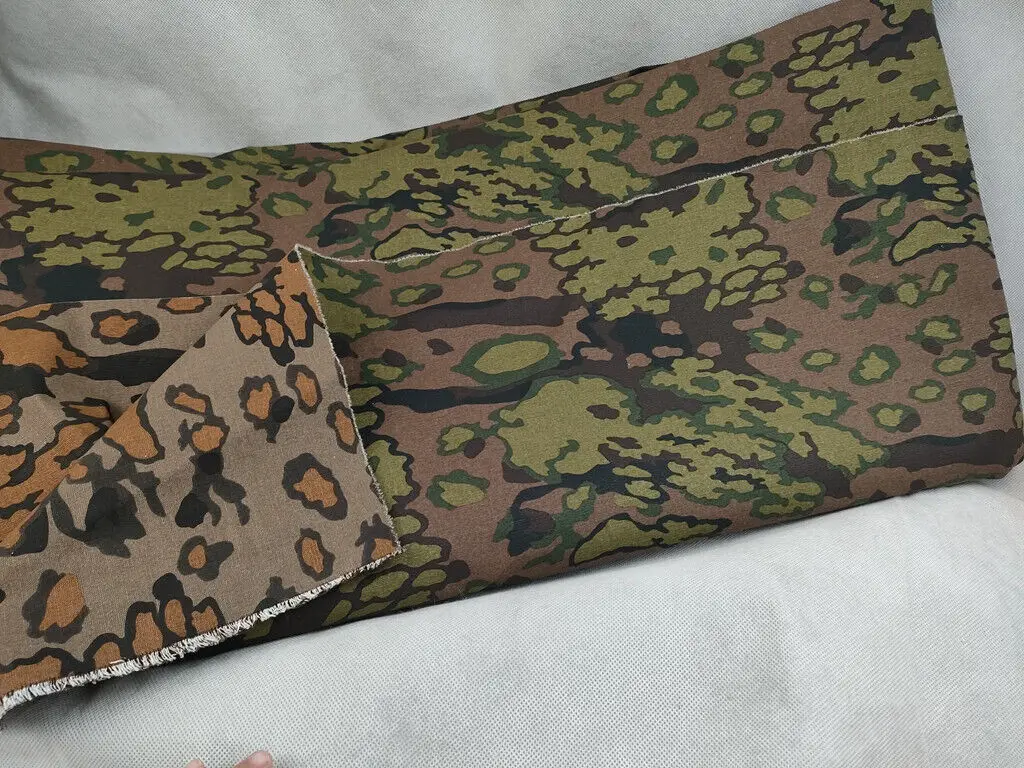 REVERSIBLE GERMAN PLANE TREE CAMOUFLAGE NO.3 FABRIC COTTON DIY Tactical ...