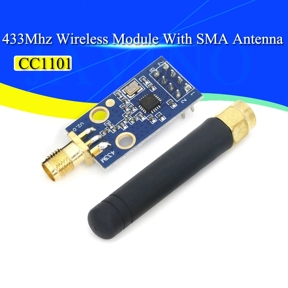 CC1101-Wireless-Module-With-SMA-Antenna-Wireless-Transceiver-Module-For ...