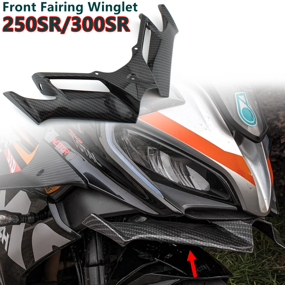 For-CFMOTO-300SR-250SR-Motorcycle-250-SR-300-Front-Spoiler-Winglets ...