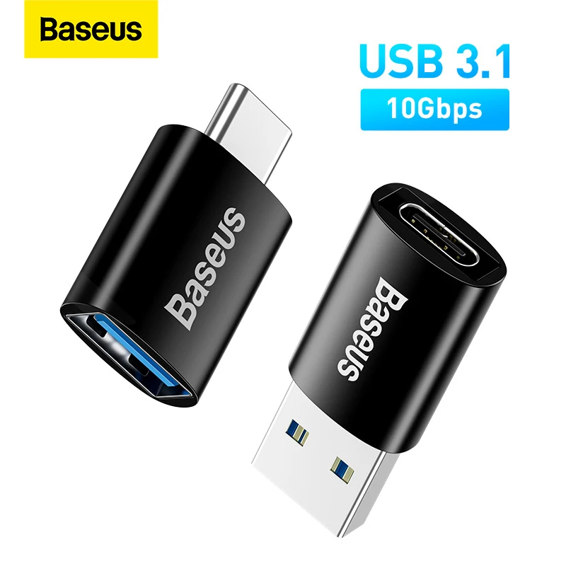 Baseus usb 3.1 adaptador otg tipo c para usb adaptador conversor fêmea ...