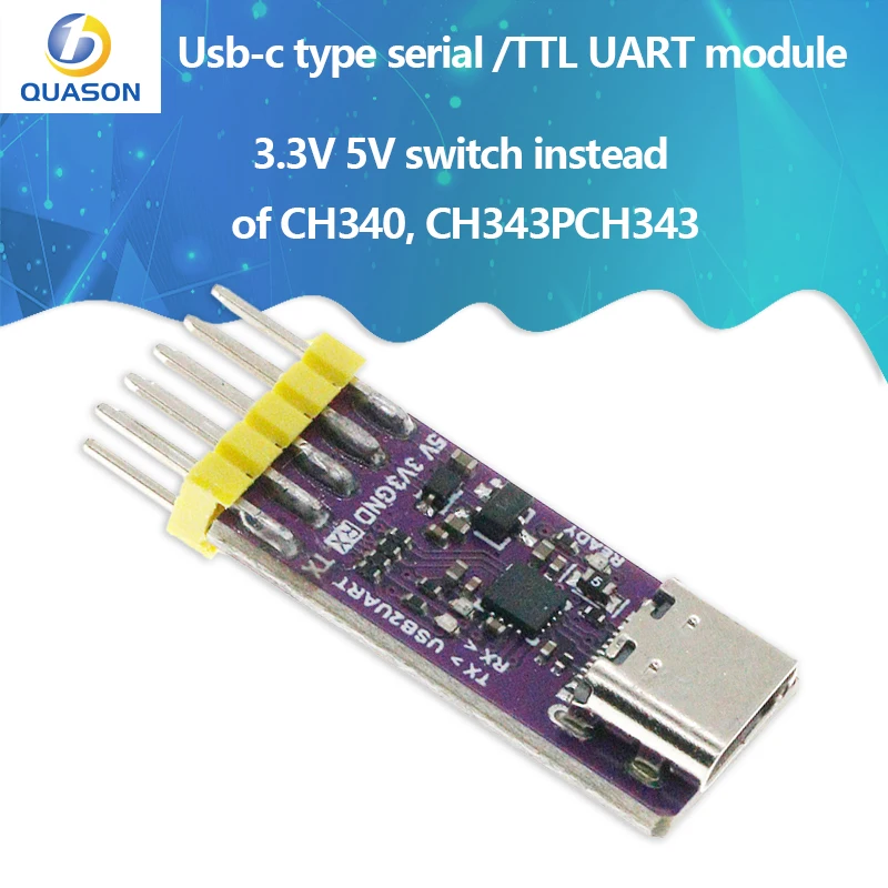 CH343P-CH343-Type-C-USB-to-Serial-TTL-UART-Module-3-3V-5V-Switch ...