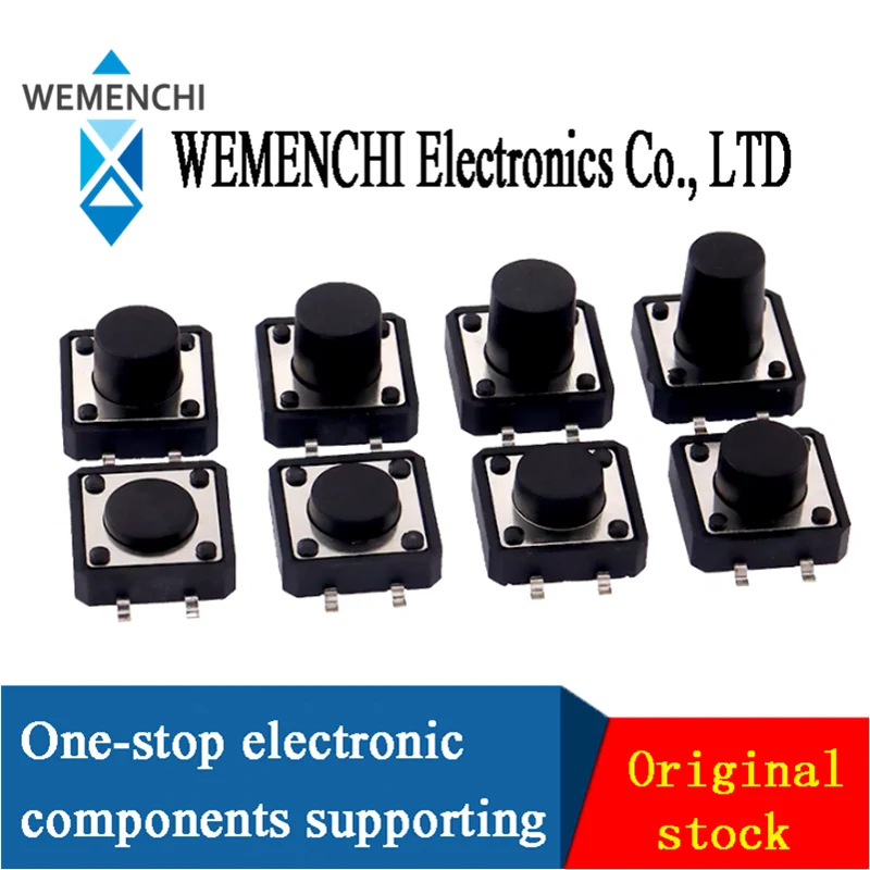 20Pcs-12x12mm-Mini-Micro-Momentary-Tactile-Push-Button-Switch-12-12-4-3 ...