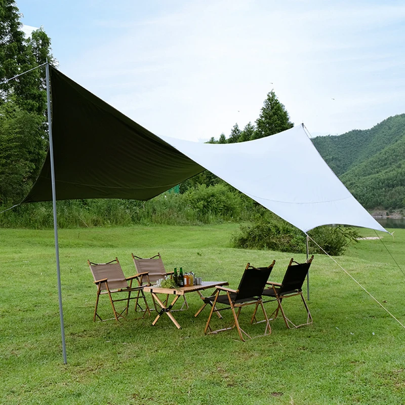 Black Coated Tarp Butterfly Outdoor Shade Sail SunShade, 55% OFF