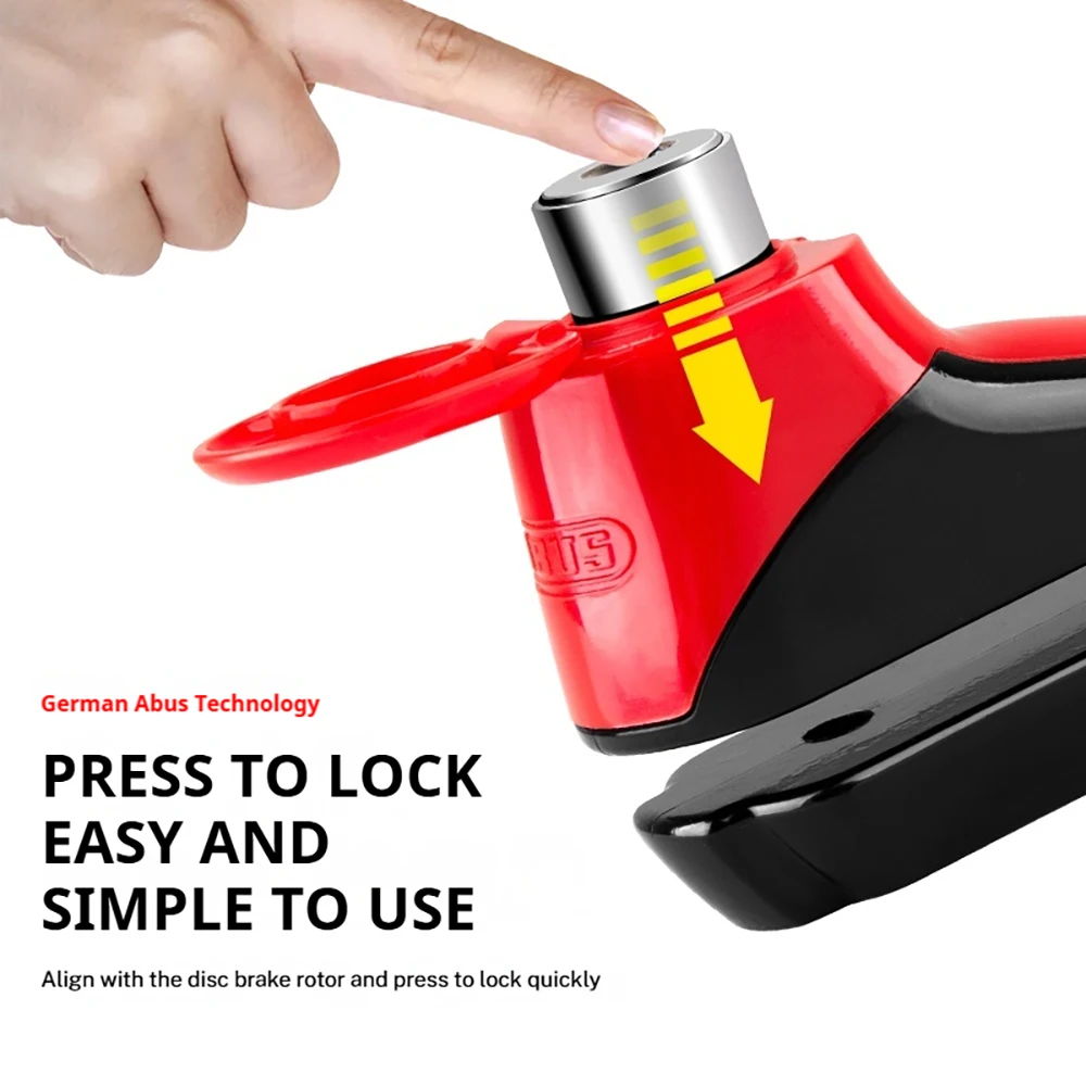 ABUS scooter motorcycle bicycle lock wheel disc brake waterproof anti ...