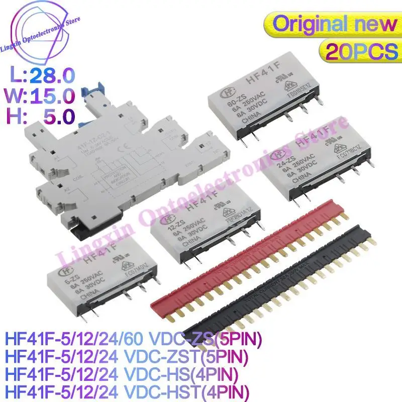 Free shipping 20Pcs/Lot HF41F - 05 012 024 -ZS -HS -ZST -HST 41F-C2-1 ...