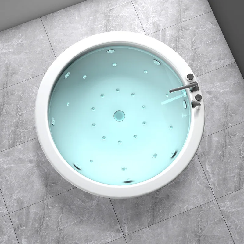 Double-large-round-cylinder-thermostatic-hotel-jacuzzi-tub-home ...