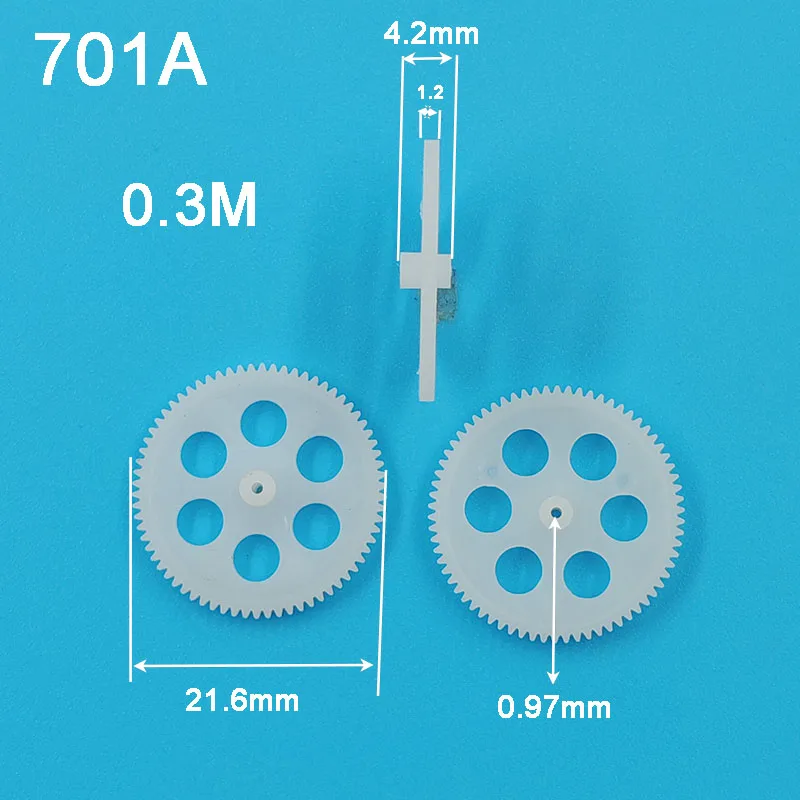 701A 0.3M Plastic Gear OD=21.6mm Remote Control Helicopter Accessories ...