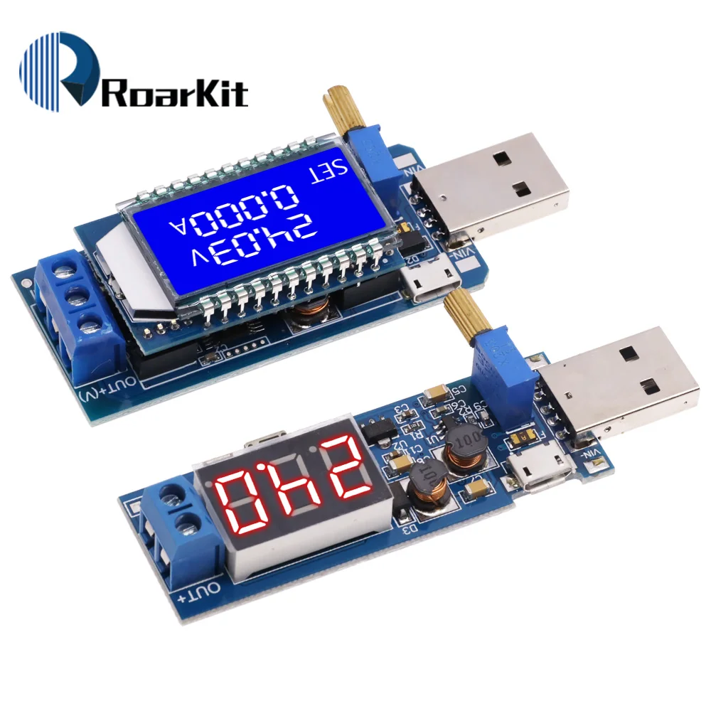 DC-DC 5V to 3.5V/ 9V/12V LCD USB Step UP / Down Power Supply Module ...