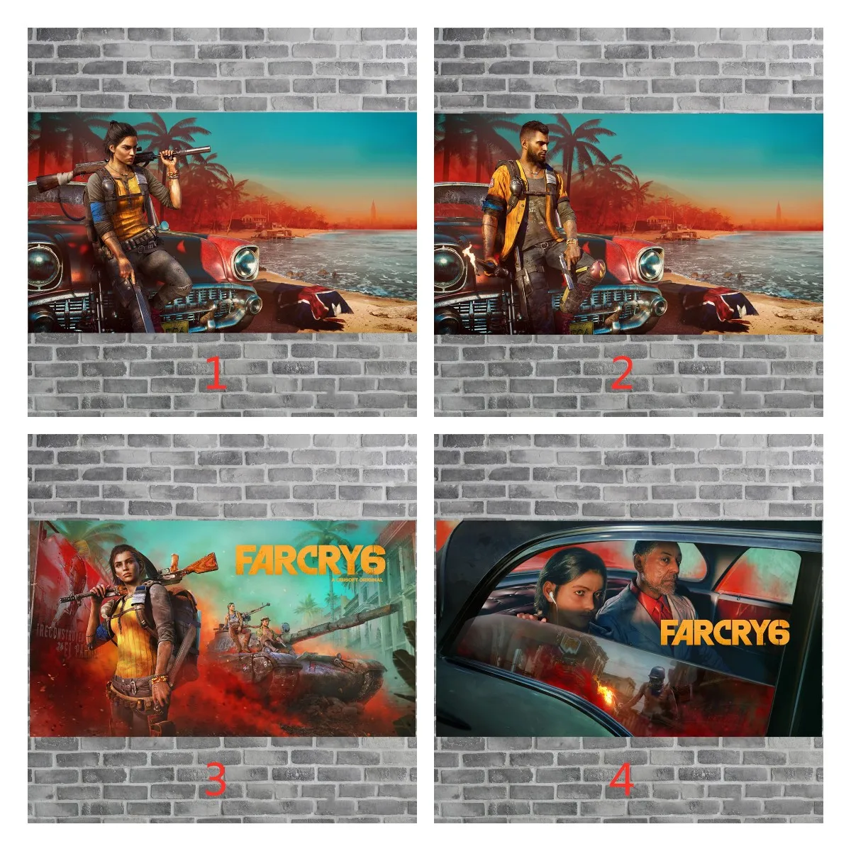 Far Cry 6 Game Poster Anime Posters Canvas Painting Live Room Wall ...